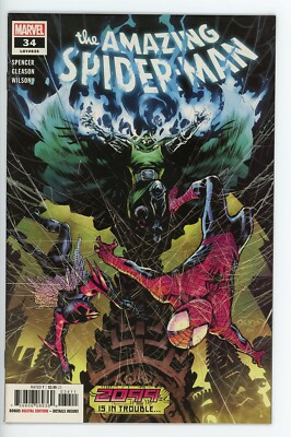 AMAZING SPIDER-MAN #34 NEAR MINT 2020 PATRICK GLEASON COVER 1st PRINT b ...