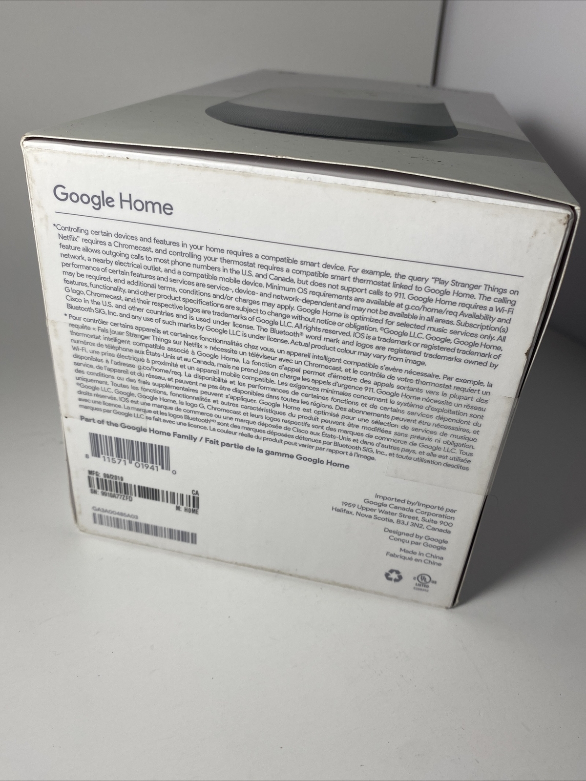 Google Home Smart Assistant - White Slate (Canada) for sale online | eBay