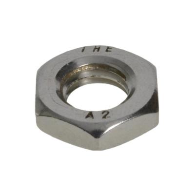 G304 Stainless Steel M10 (10mm) Metric Coarse Hex Lock Nut Thin Half ...