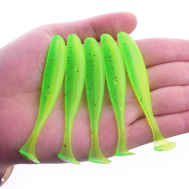 Pack of 7.5mm Soft Rubber Lures For Drop Shot Jig Perch Pike Fishing ...