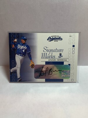 2002 Donruss Originals Signature Marks #SM26 Angel Berroa #'d/200 ...