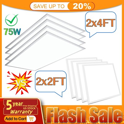 2X2 ft LED Troffer Panel Light, 2X4 Drop Ceiling Troffer LED Lights ...