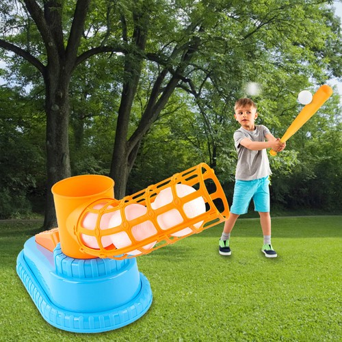 2 in 1 Tennis And Baseball Catapult Set Kids Baseball Pitching Machine ...