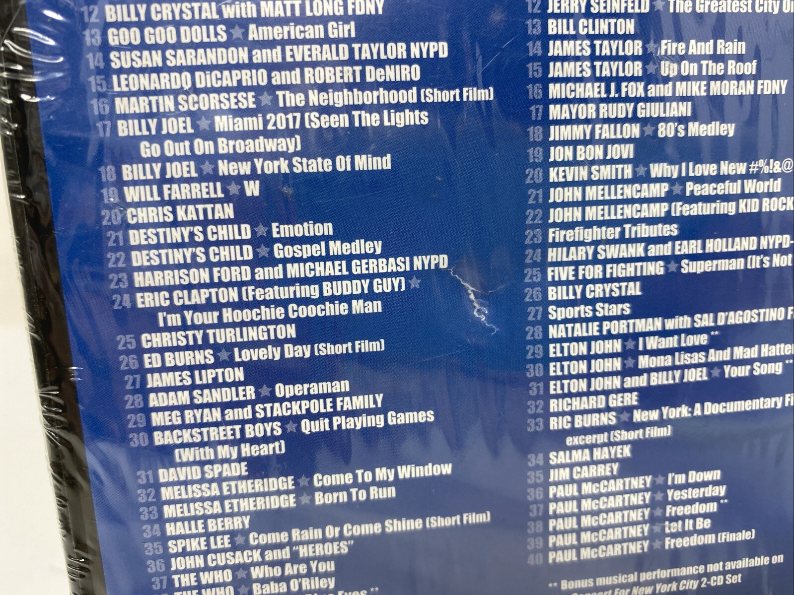 The Concert for New York City (DVD, 2002, 2-Disc Set) for sale online ...