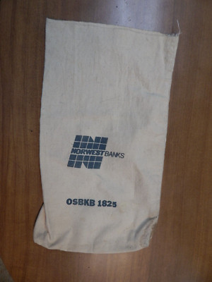 Norwest Banks OSBKB 1825 Vintage Canvas Deposit Bag 15 x 8 | eBay