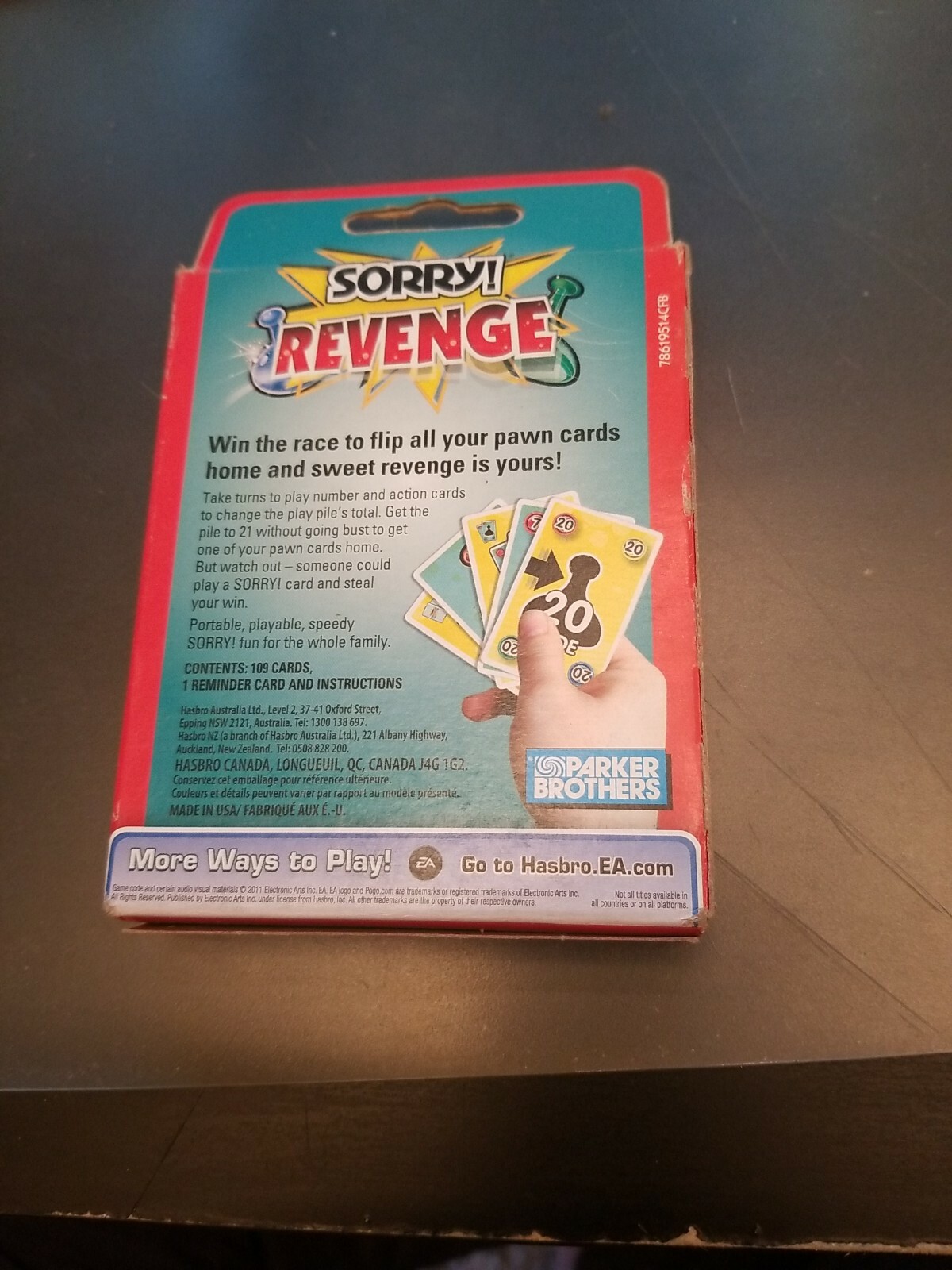 SORRY REVENGE - Family Card Game Hasbro 2009 - for sale online | eBay