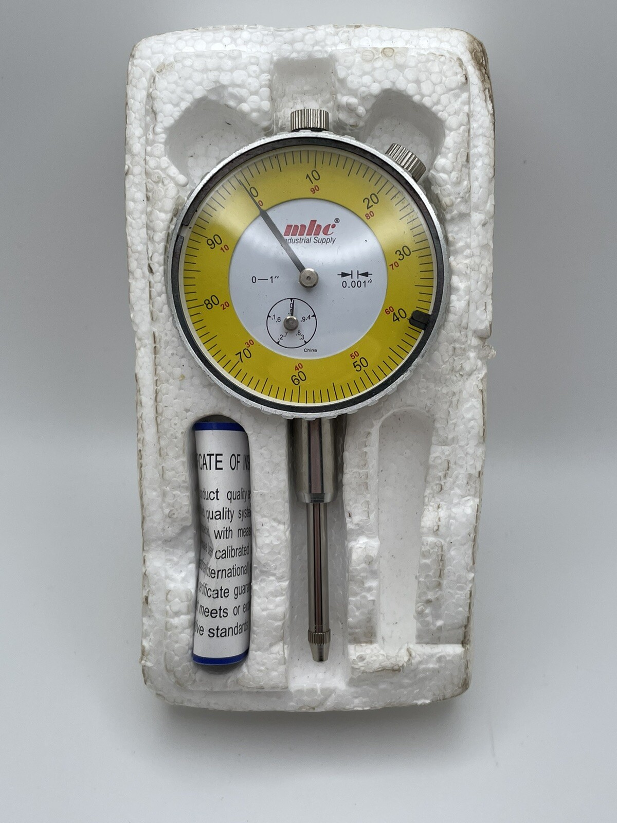 MHC 0-1" Range Dial Indicator - 0.001" Graduation - Really Nice Shape w ...