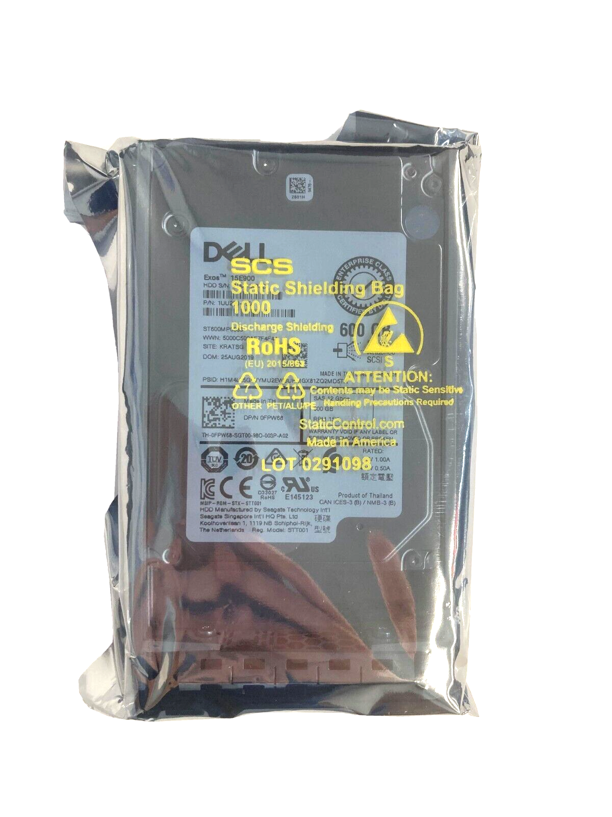 DELL ST600MP0036 HDD 600GB SAS 12Gb/s 2.5" 0FPW68 | eBay