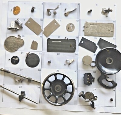 SINGER Model 128 SEWING MACHINE USED ORIGINAL PARTS IN GOOD CONDITION ...