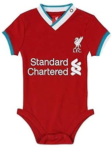 Liverpool Baby Vest Bodysuit Home Kit Colours LFC Romper Suit 0-3 ...