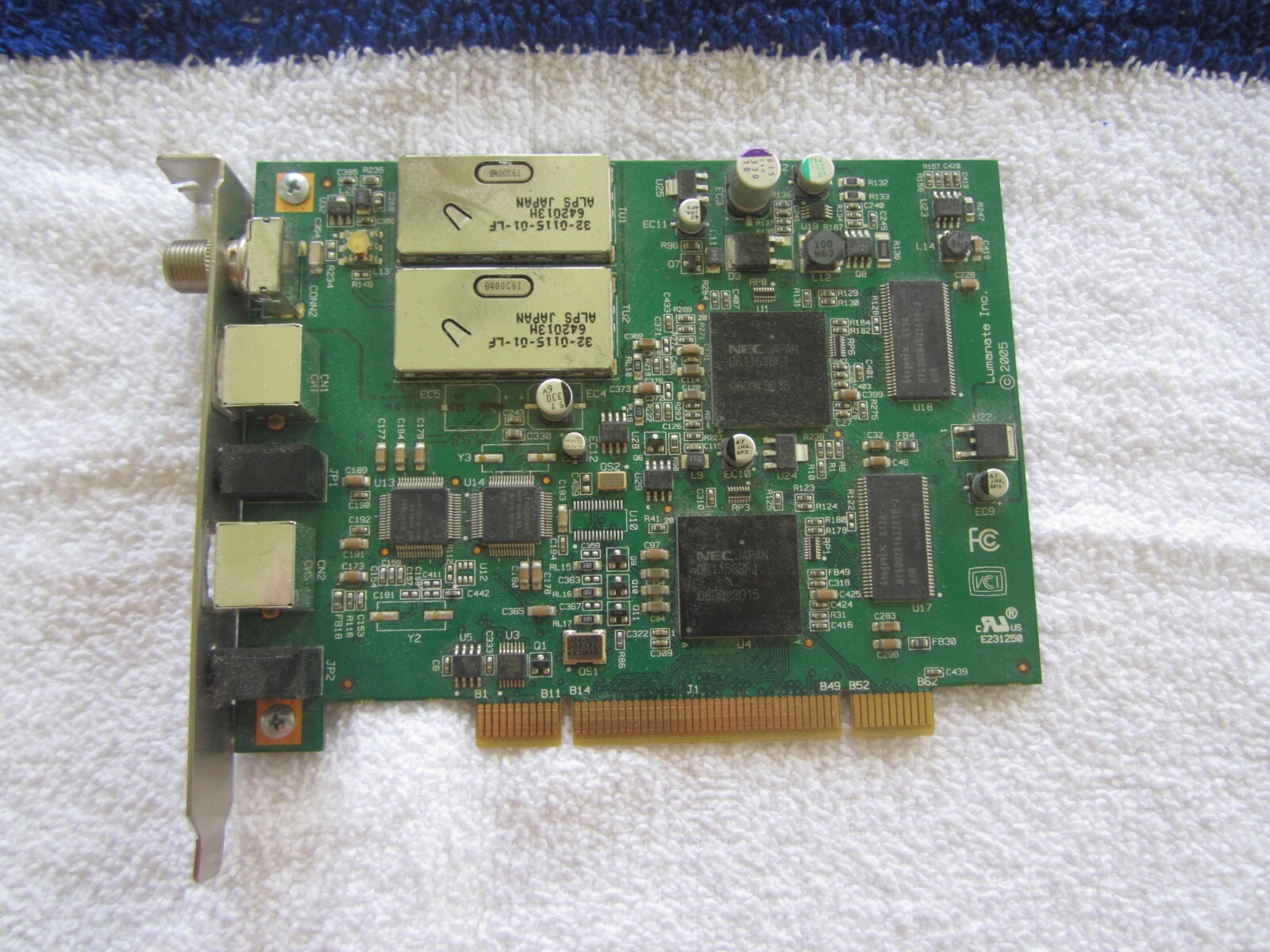 DELL LUMANATE Dual TV Tuner VIDEO CAPTURE Card 0RD729 - TESTED & WORKS ...