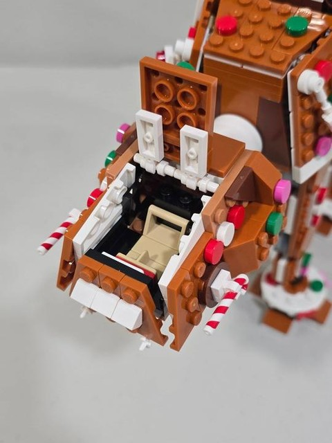 Gingerbread AT-AT Walker Building Blocks Holiday Decor Christmas DIY ...