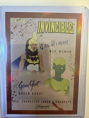Invincible Keepsake Dual Signagraph 4/10 Limited Rainbow War Woman ...