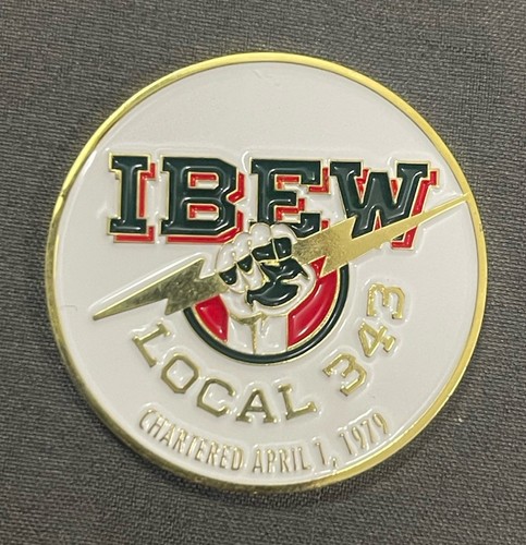 IBEW Local Union 343 Rochester Minnesota Gold Challenge Coin | eBay