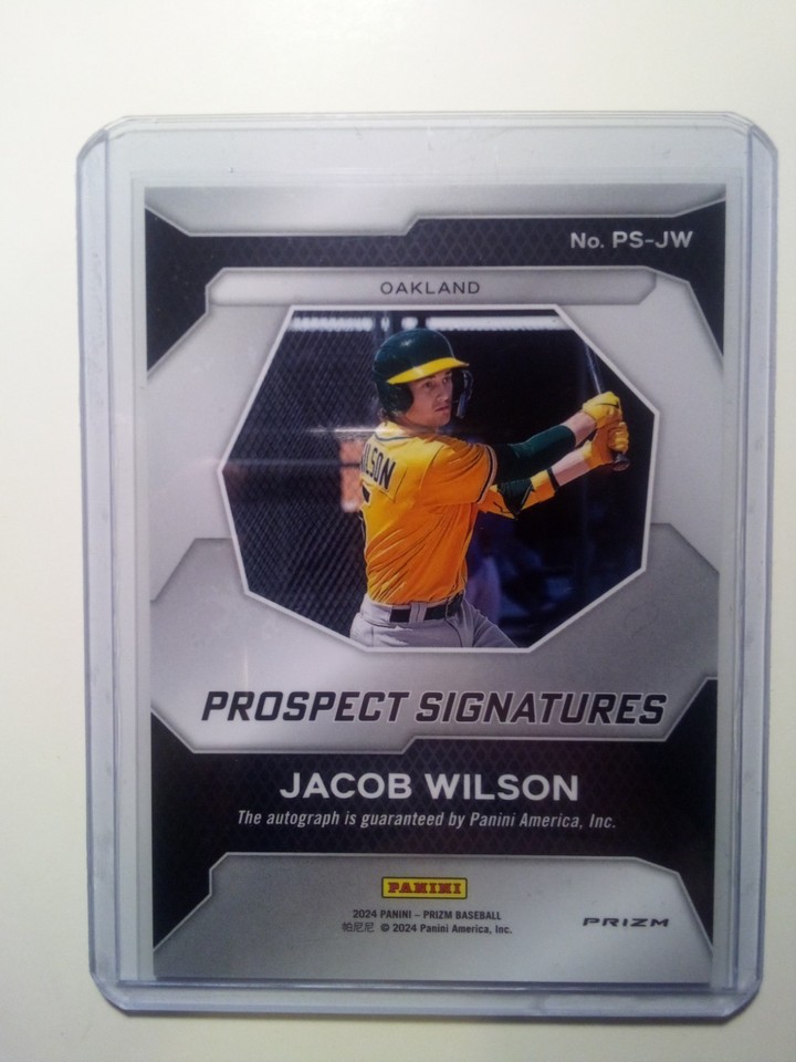 2024 Prizm Prospect Signatures Jacob Wilson Silver Prizm Auto RC | eBay