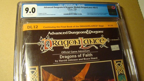 MODULE DL12 DRAGONS OF FAITH *CGC 9.0 WHITE* *SHRINK GRADE B* DUNGEONS ...