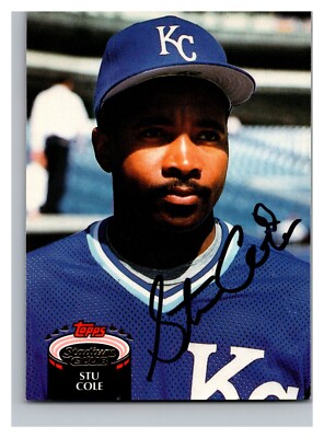 1992 Stadium Club #553 Stu Cole Signed Auto Autograph | eBay
