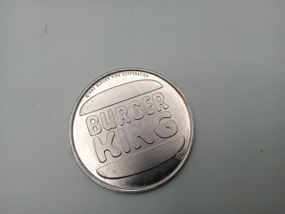 Vintage BURGER KING Free Breakfast Beverage Token Metal Coin ...