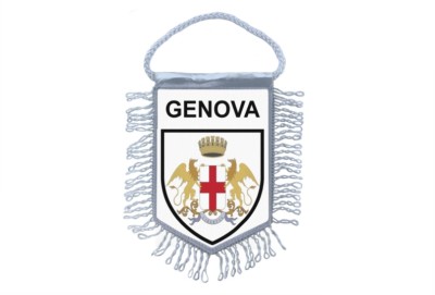 Mini banner flag pennant window mirror cars country banner genoa italy ...