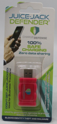 Juice Jack Defender USB Charger Pink New Charge Defense Safe Charging ...