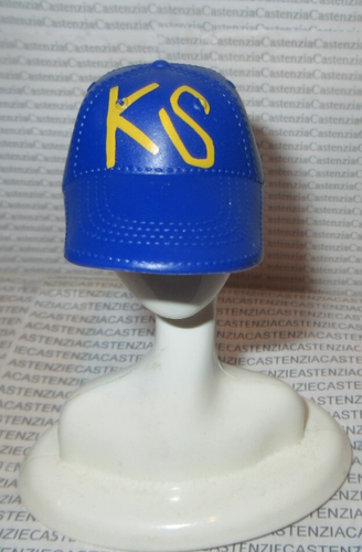 HAT KEN DOLL MATTEL STYLED BY KIDSUPER BLUE YELLOW KS BASEBALL CAP ...