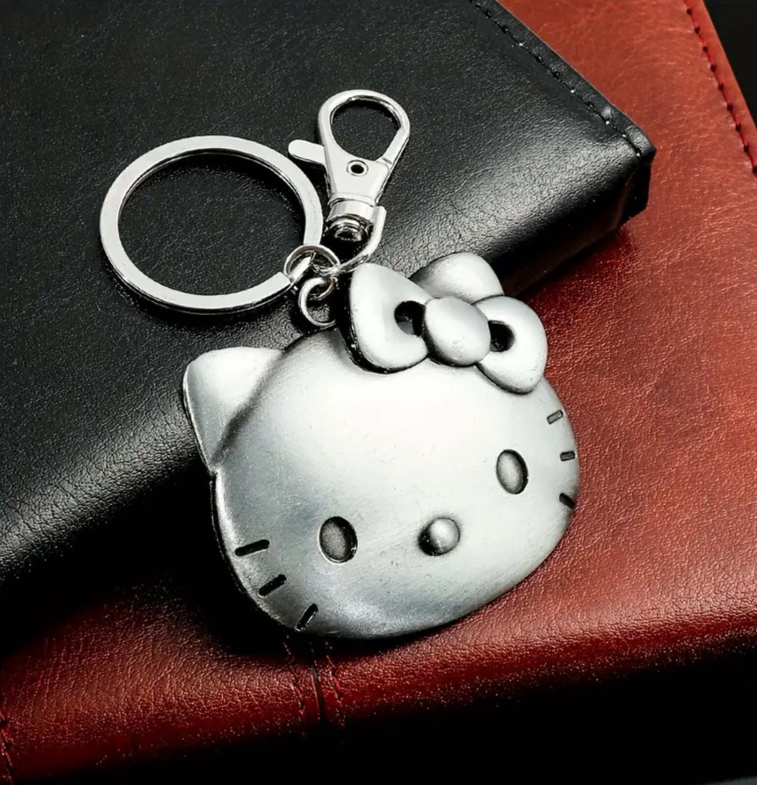 Hello Kitty Black Duffle Weekender Travel Bag With Metal Hello Kitty ...