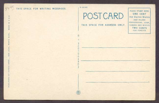 Puerto Rico Postcard Governor's Palace & San Juan Gate Panoramic View ...