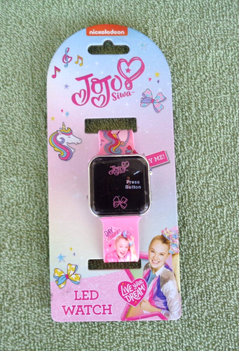 Nickelodeon- JoJo Siwa- Girls LED Watch- Square Face- Working- NEW ...