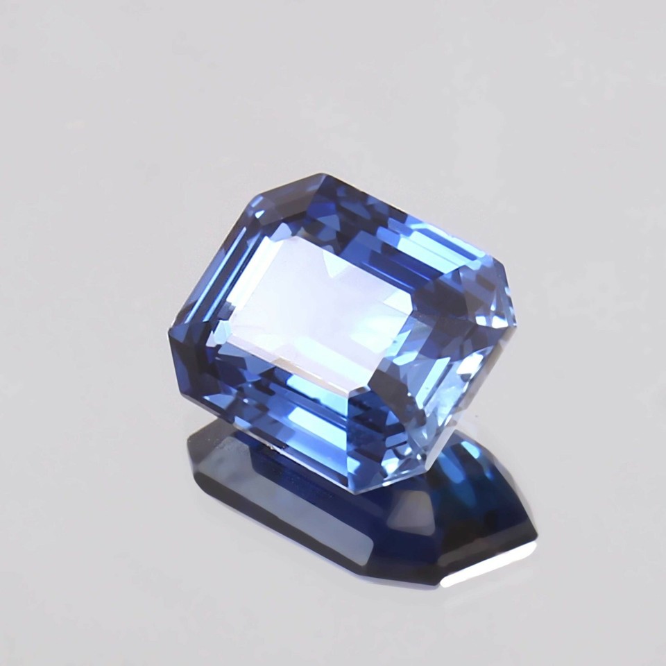 AAA Grade Natural Ceylon Royal Blue Sapphire Radiant Loose Gemstone Cut ...