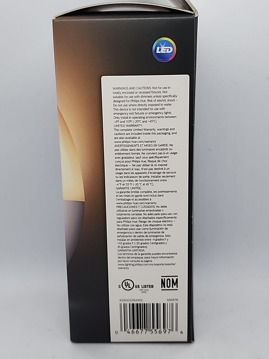 Philips Hue Smart 40W Equivelent 450 Lumens B39 LED Bulb - White ...