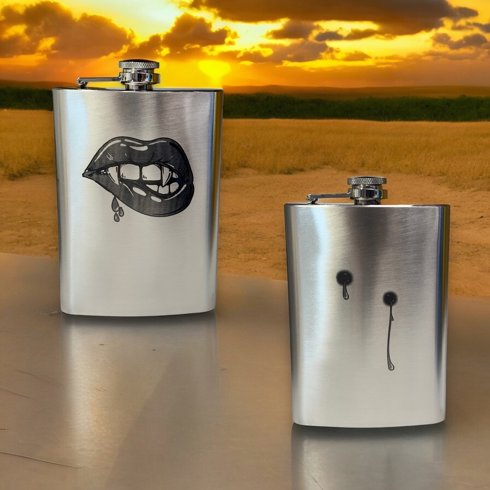 8oz His & Hers - Vampire - Stainless Steel Flask Set of Two | eBay