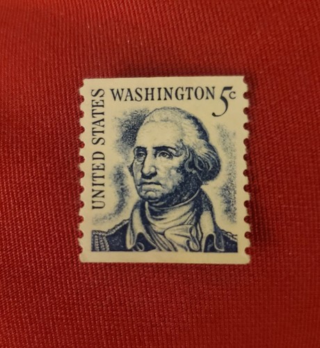 Rare 1967 US 5 Cent Blue George Washington Stamp - Unused - Vintage | eBay