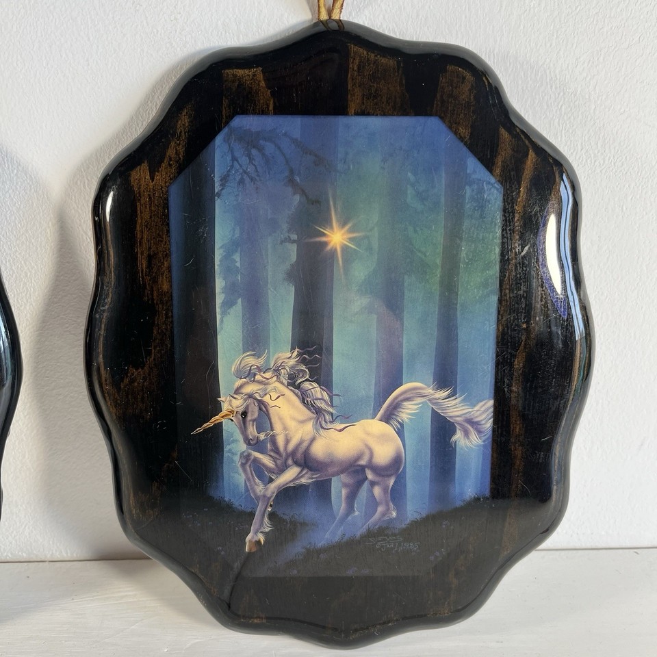 Kirk Reinert Sue Dawe Mystic Wizard & Unicorn - Wood Epoxy Finish 9.5 ...