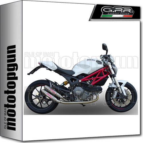 GPR FULL SYSTEM EXHAUST CAT DEEPTONE STAINLESS STEEL DUCATI MONSTER 796 ...