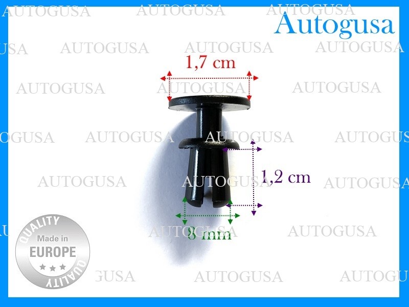 5X 8MM BMW AUDI INTERIOR TRIM PUSH TYPE CLIPS MOUTING SCREW FASTENER ...