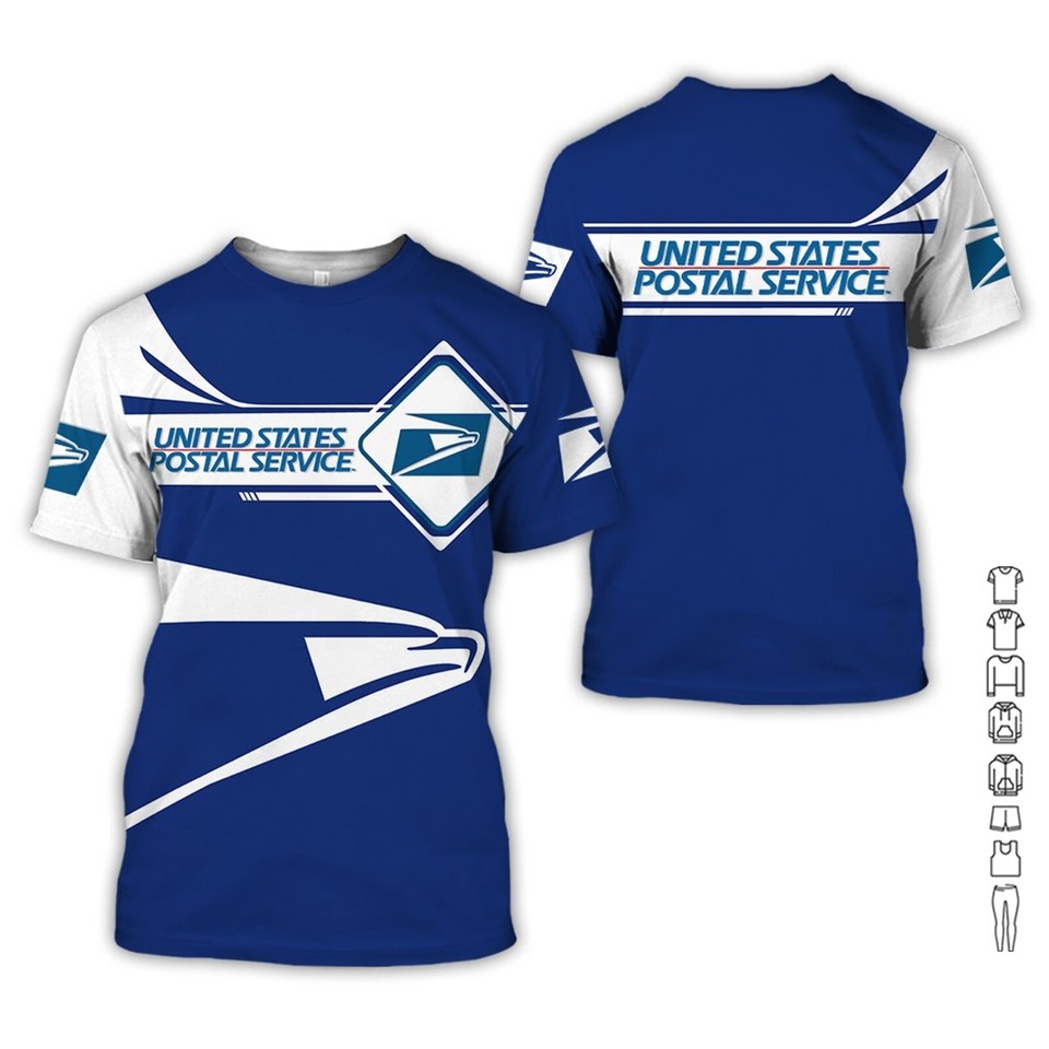 USPS 3D All Over Printed, New USPS Funny American USA Unisex Free ...