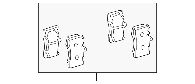 Genuine 2001-2006 Lexus LS430 - Brake Pads 04465-50240 | eBay