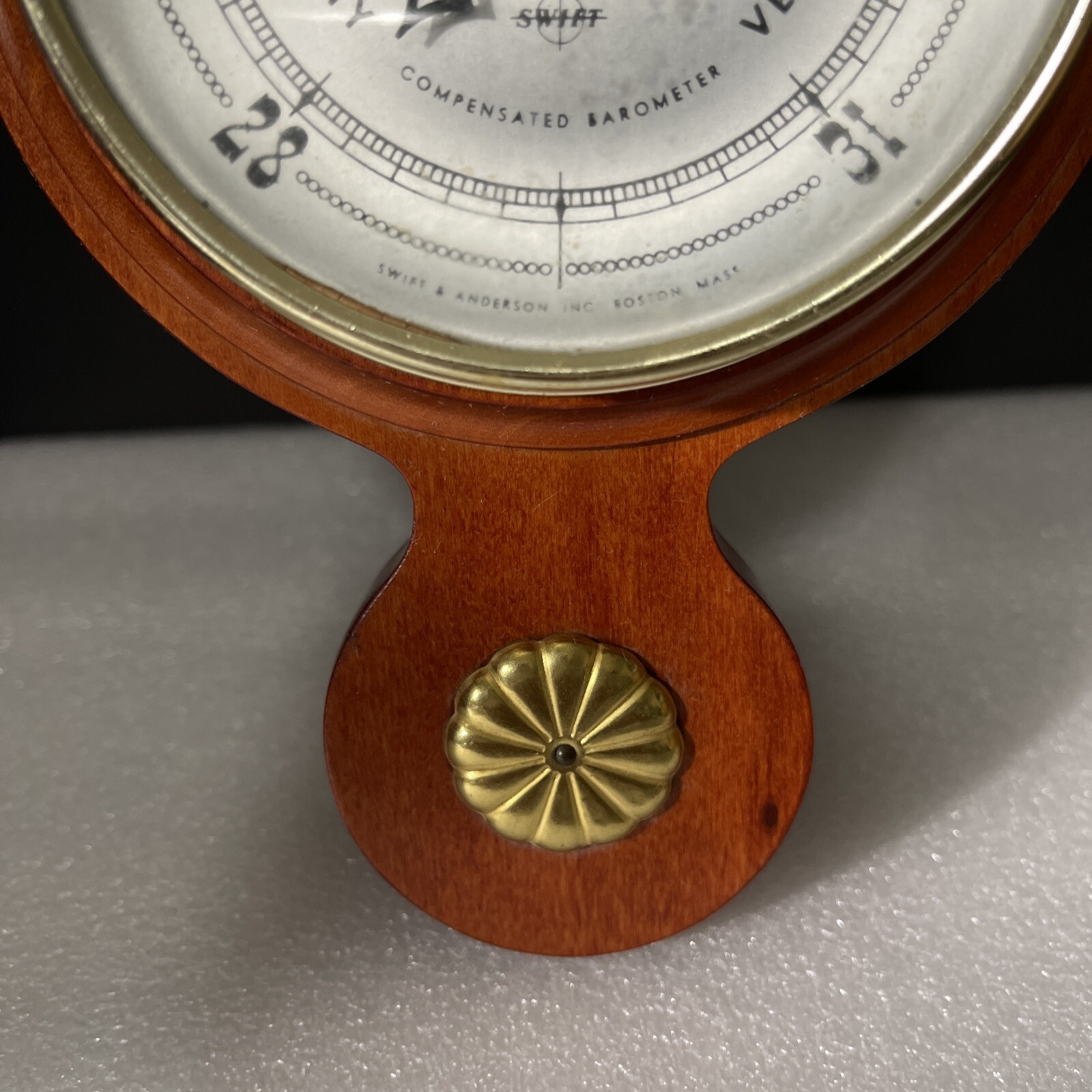 Vintage Swift & Anderson Thermometer and Barometer Gauge 16.5 Inches ...
