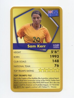 #TN27065 SAM KERR 2018 World Cup Soccer Card USA Version | eBay
