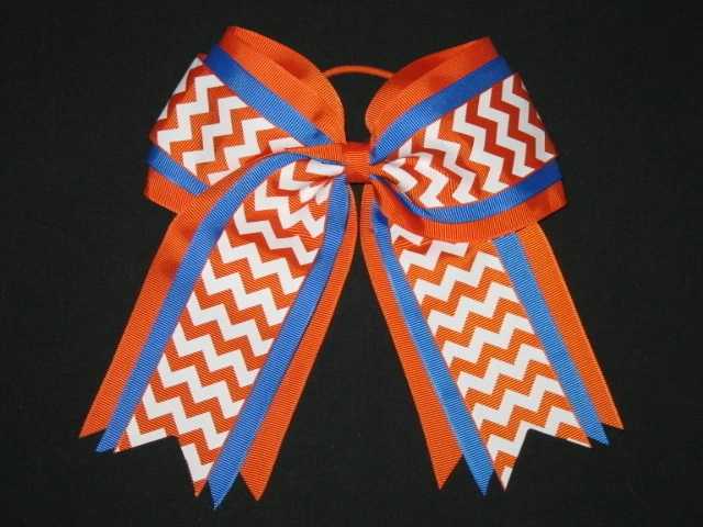 Orange And Blue Chevron