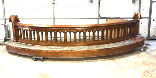 Church Catholic Ornate Gothic Oak Altar Railing Communion Rail | eBay