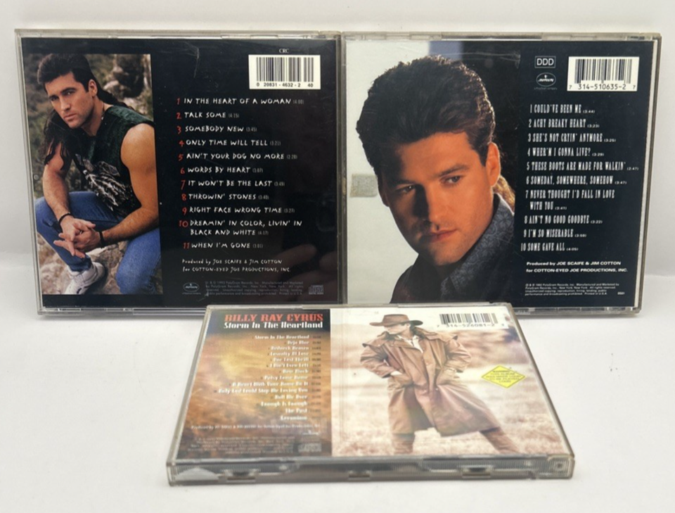 Billy Ray Cyrus Cd Lot of 3 Country Music Albums | eBay