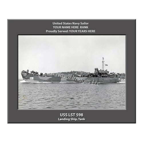 USS LST-598 Personalized Canvas Ship Photo Print Navy | eBay
