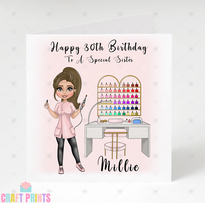Nail Technician Cartoon Profile For Nail Tech Tayla