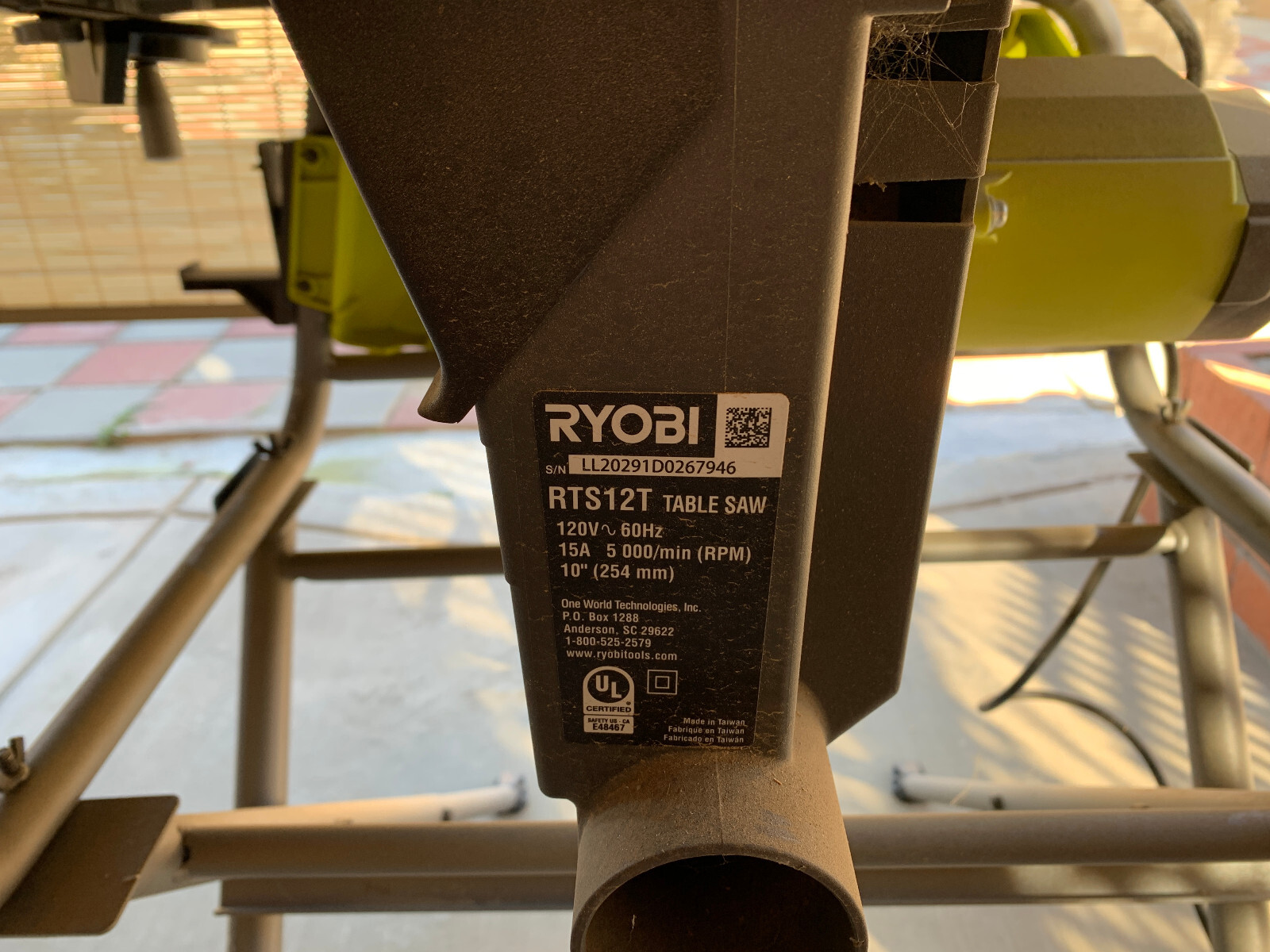 Ryobi RTS12 Folding Table Saw | eBay