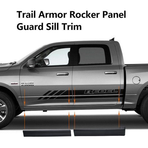 Fit For 01-06 Chevy Silverado Sierra Crew Cab Rocker Panels Protector ...
