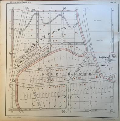 1925 KANSAS CITY MISSOURI BLUE BANKS PARK BIG BLUE RIVER 47TH TO 51ST ...