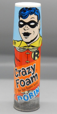 1970s vintage CRAZY FOAM spray can ROBIN bubble bath toy DC comics RARE ...