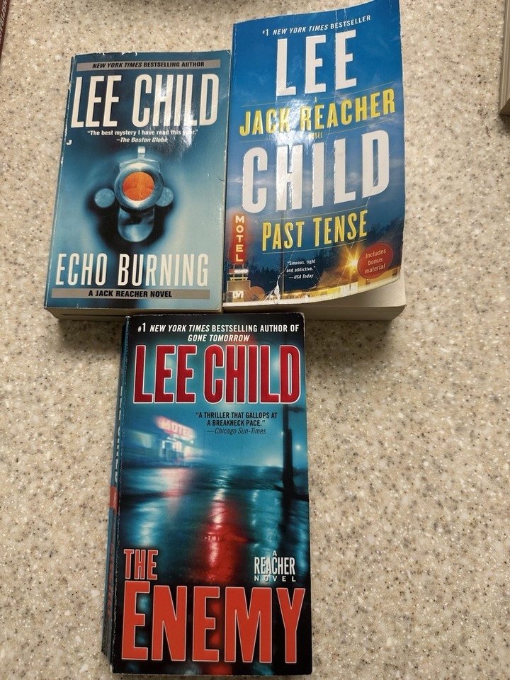 Lee Child Mixed lot of 17 Jack Reacher mystery thriller books, Echo Burning | eBay