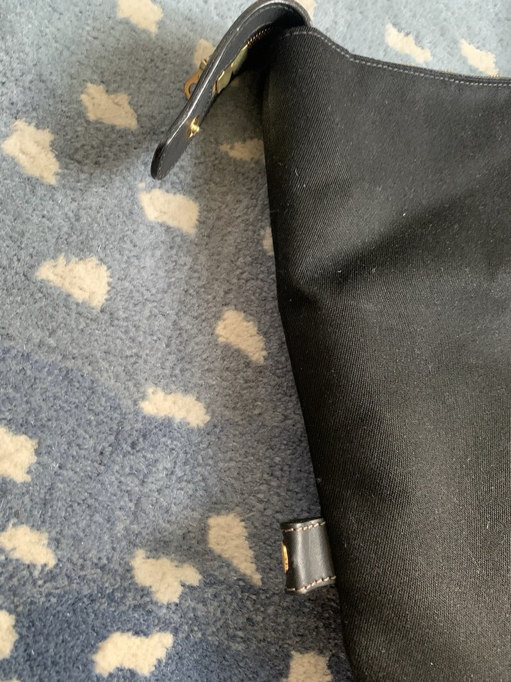 Vintage Dooney And Bourke New Old Stock Canvas Leather And Brass Duffle ...